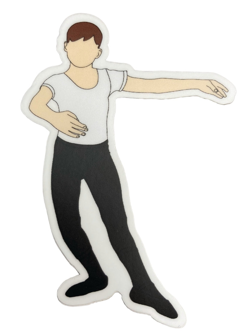 Male Ballet Dancer Vinyl Sticker – Allegro Dance Boutique